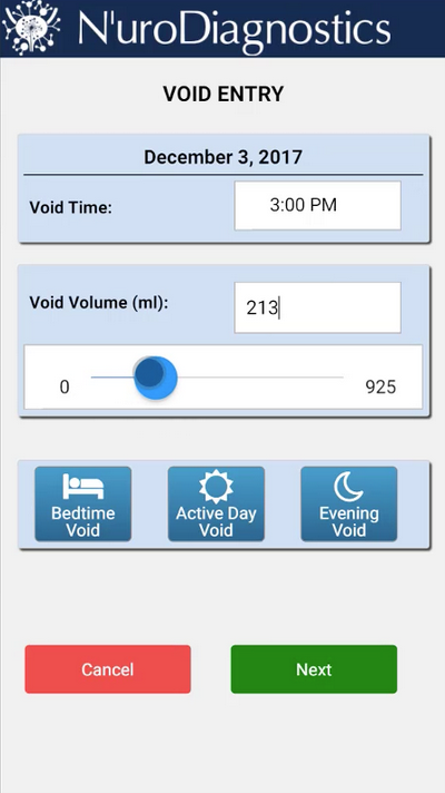 Mobile Voiding Diary - Best Voiding Diary App